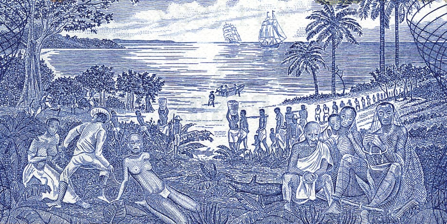 A new exhibition “Black Money” shows currencies from around the world ...