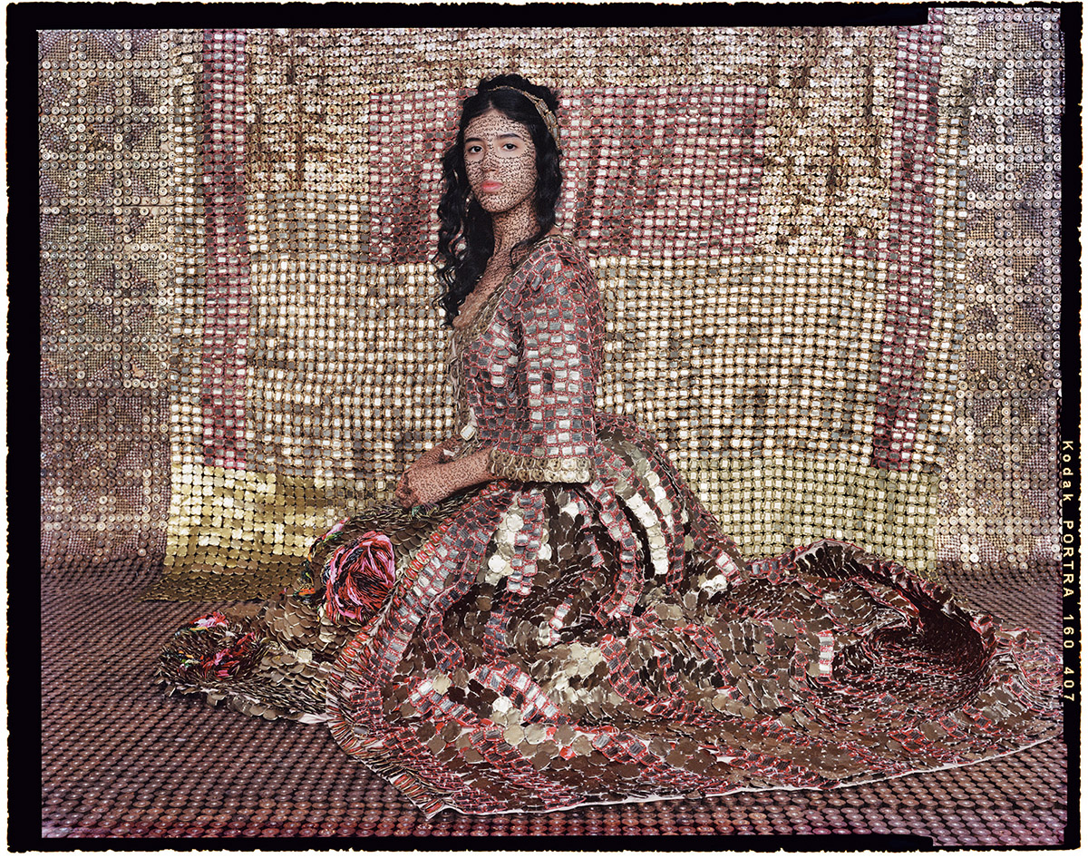 Lalla Essaydi sees bullets and bottle caps in modern Morocco - ARTS ATL