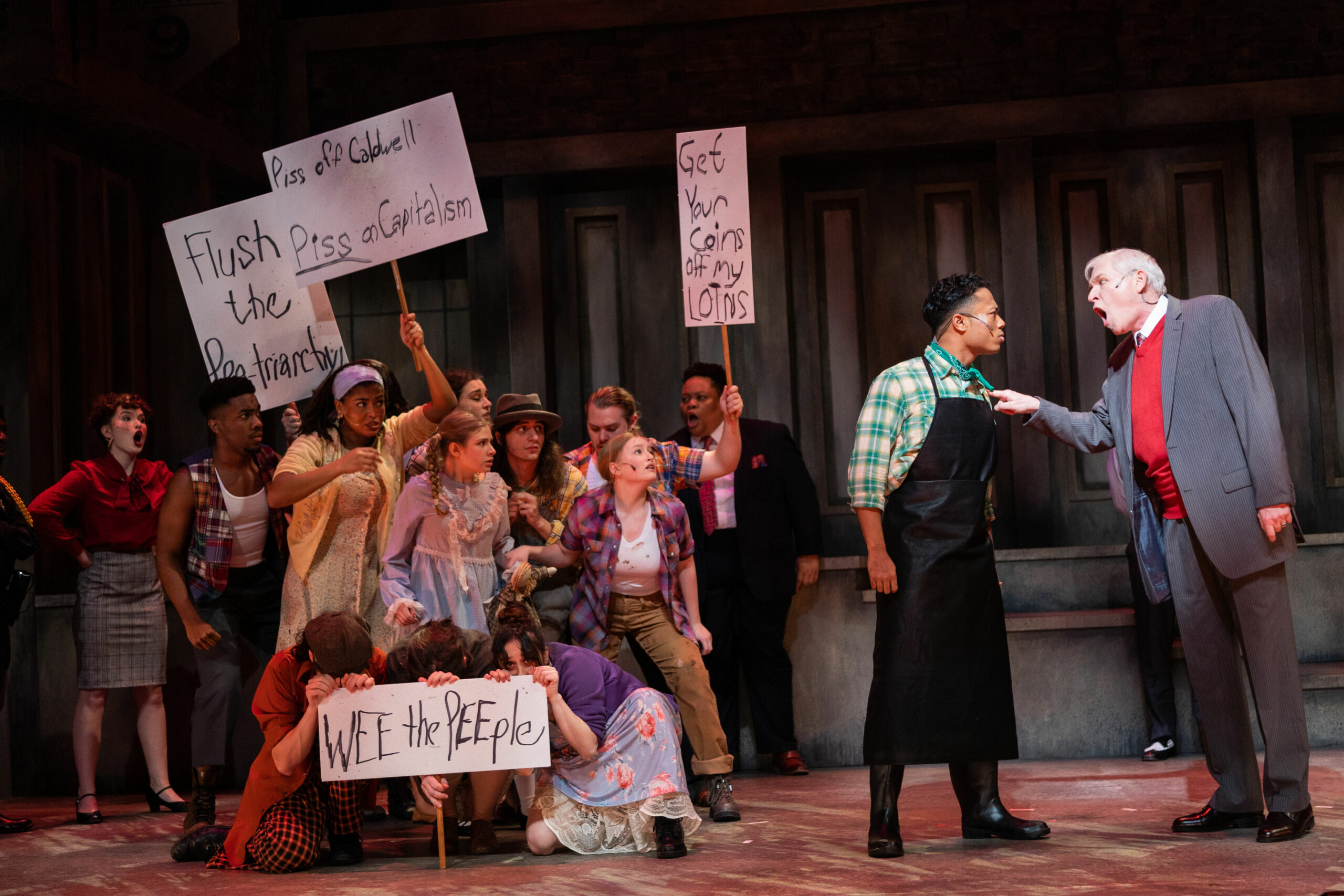 Review: “Urinetown” is a royal flush in performance, wit and timeliness ...