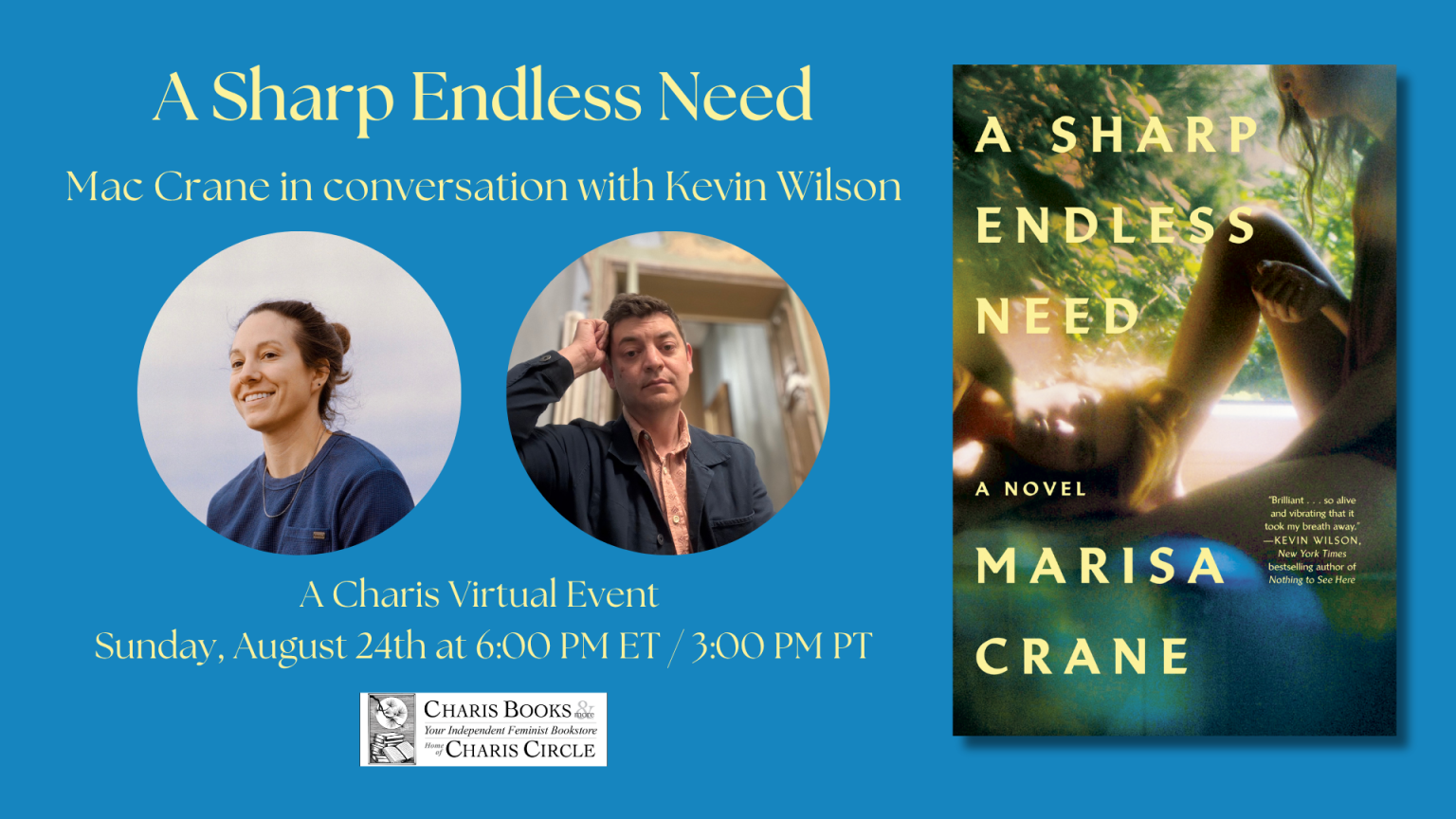 A Sharp Endless Need: Mac Crane in Conversation with Kevin Wilson ...