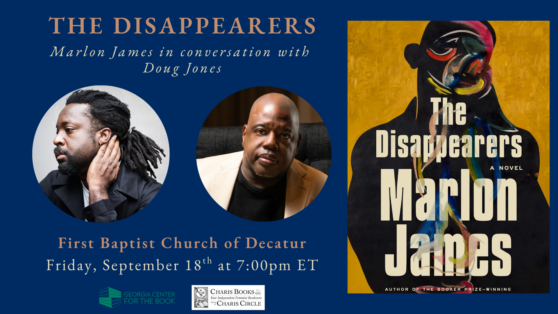 The Disappearers: Marlon James in conversation with Doug Jones - ARTS ATL