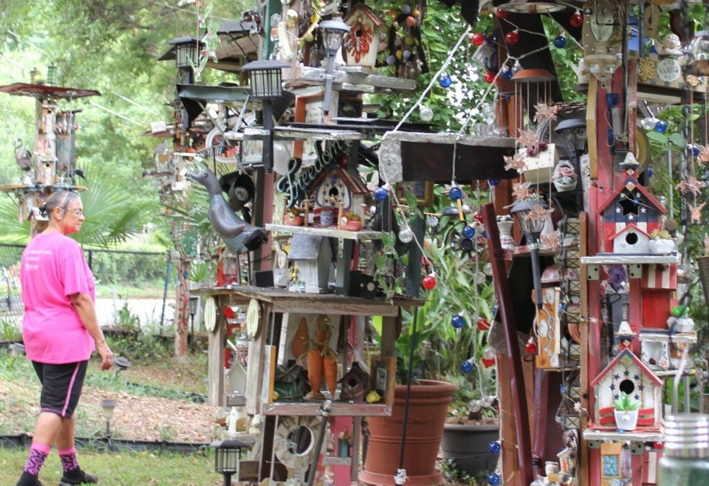 Atlanta birdhouse sculptor calls yard a "living room for people and ...