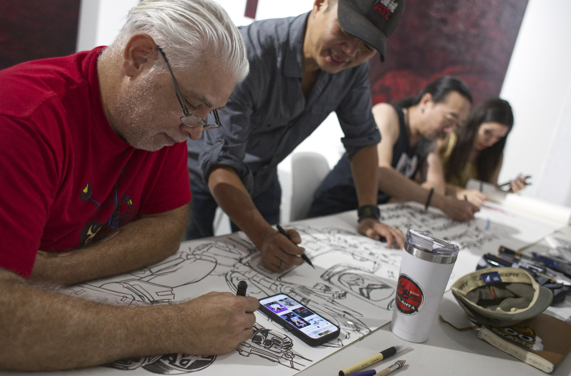 Community and collaboration at the heart of High Contrast drawing group ...