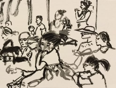Slideshow: Artist Ana Guzman sketches Terminus Modern Ballet at the ...