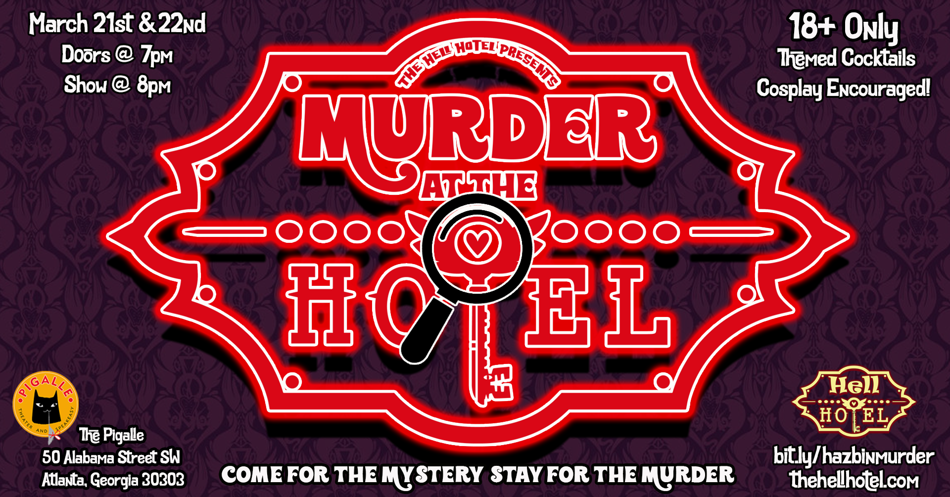 Murder at the Hotel: A Murder Mystery for Hazbins - ARTS ATL