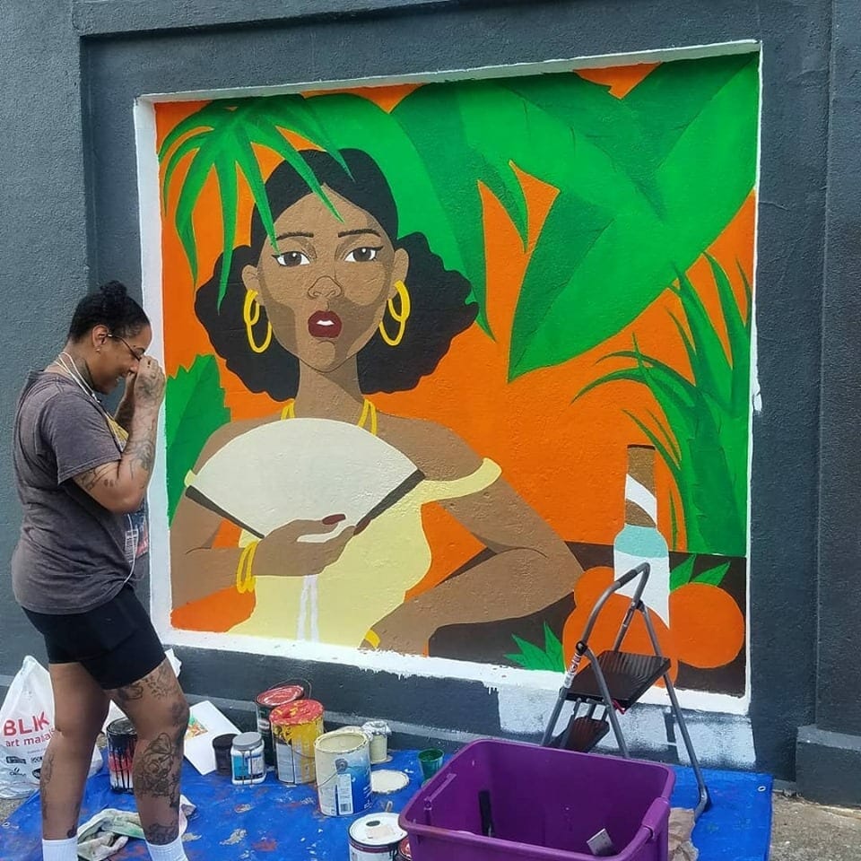 Today in street art: Zipporah Joe’l and the Stacks Squares Mural ...