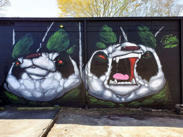 Today in street art: East Atlanta's foxes, flamingos, angry pandas and ...