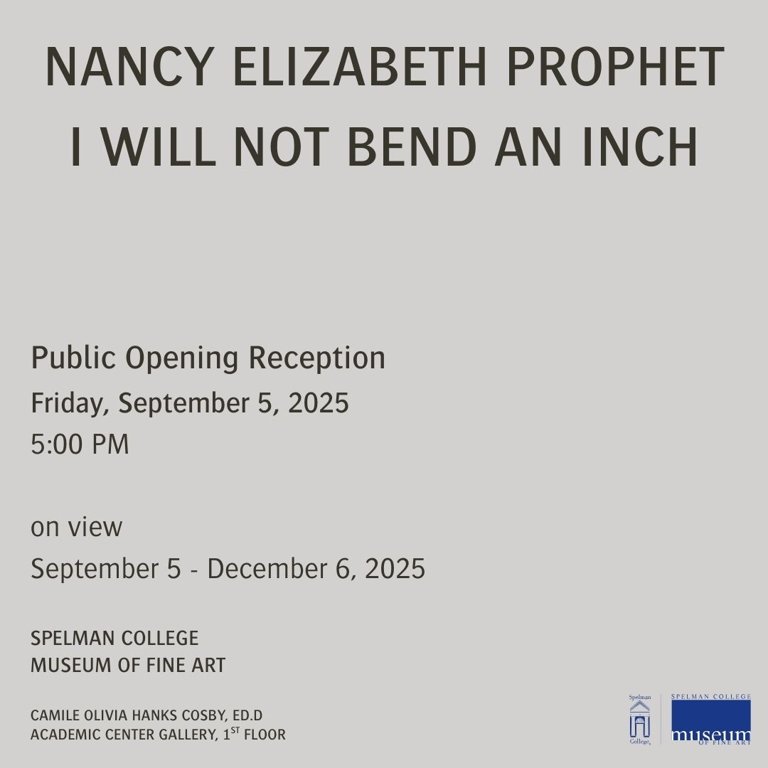 Nancy Elizabeth Prophet: I Will Not Bend an Inch - ARTS ATL