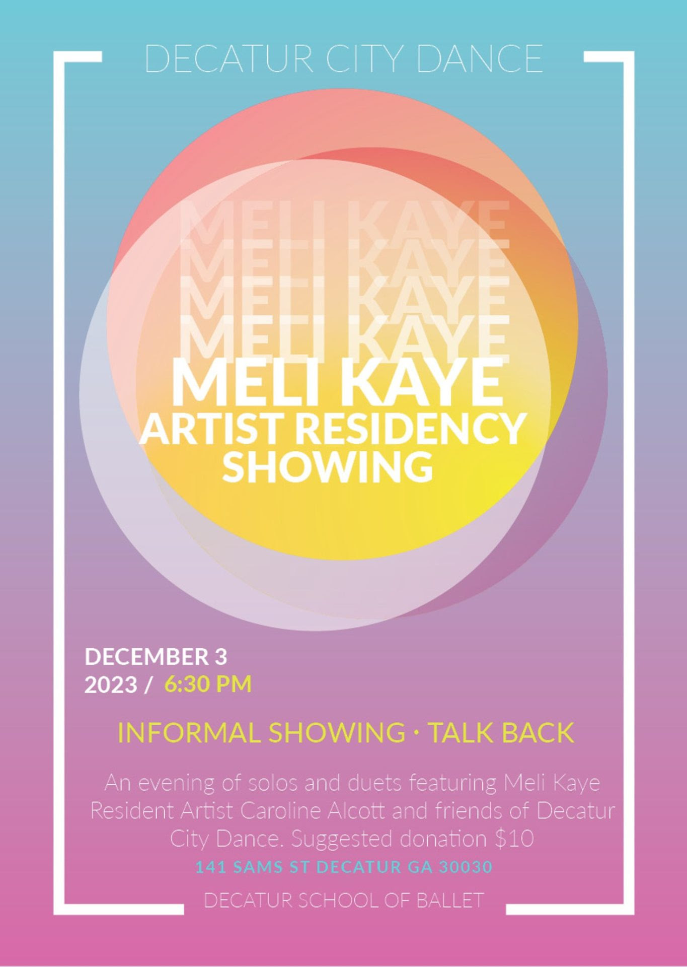 Meli Kaye Artist Residency showing - ARTS ATL